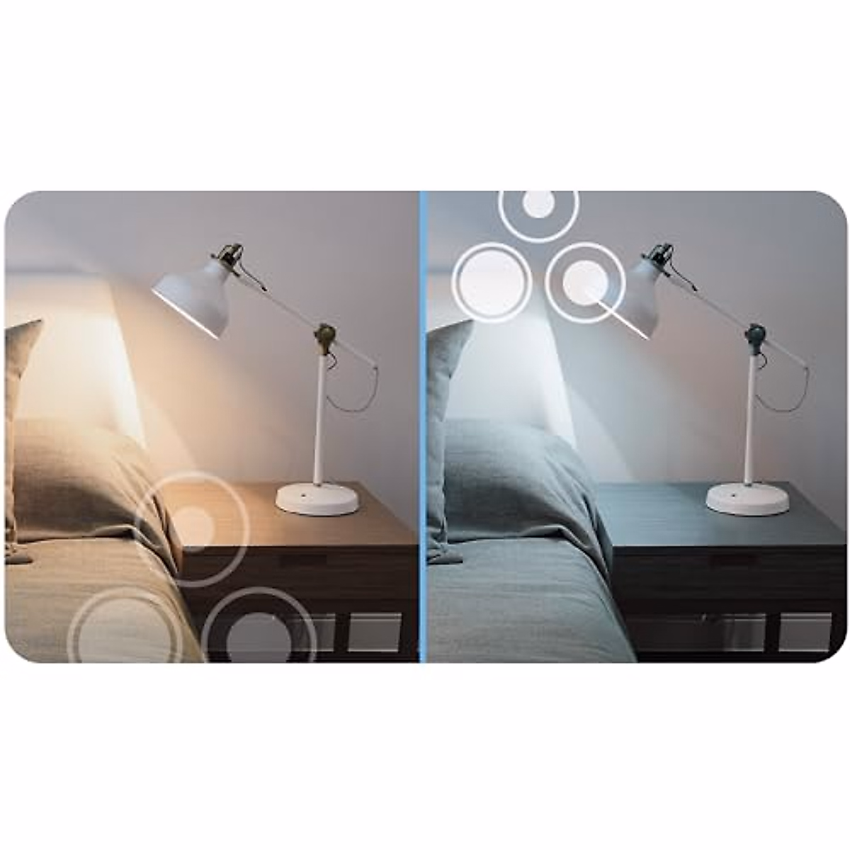 GE Lighting LED+ Color Changing Light Bulb, 2 Color Settings, No App or Wi-Fi Required, Remote Included, A19 Light Bulb (1 Pack)