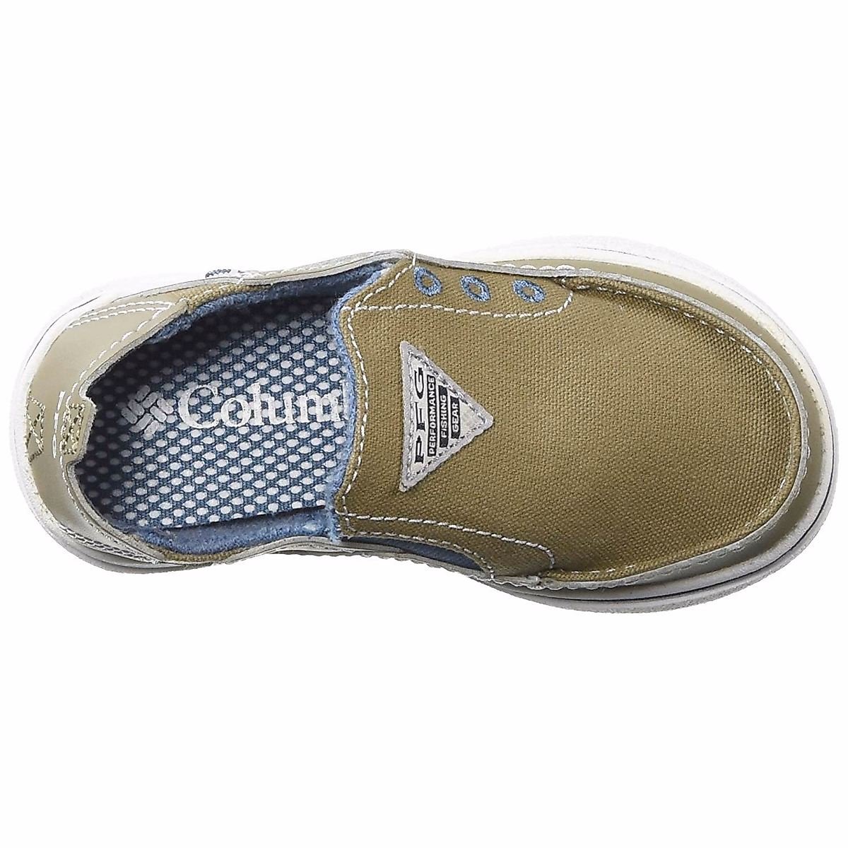 Columbia unisex child Youth Bahamaâ„¢ Pfg Uniform Dress Shoe, Pebble, White, 6 Big Kid US