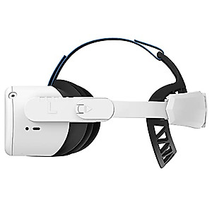 SINWEVR Design Upgraded Elite Strap Compatible for Quest 2, Head Back Pad Reduce Head Pressure, Enhanced Support and Comfort in VR Gaming