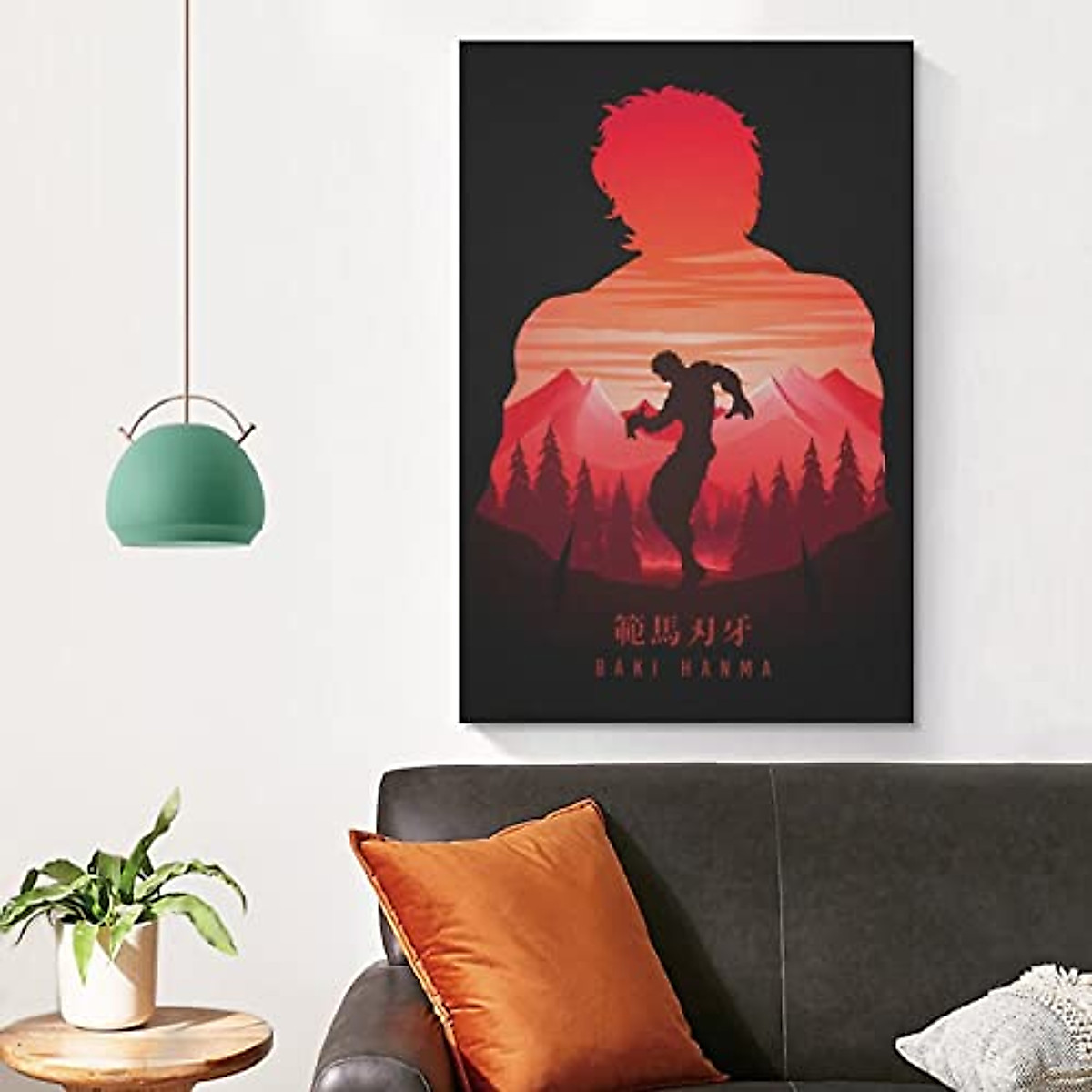 BLUDUG Japanese Anime Baki The Grappler Poster Hanma Baki Poster (20) Canvas Painting Wall Art Poster for Bedroom Living Room Decor20x30inch(50x75cm)