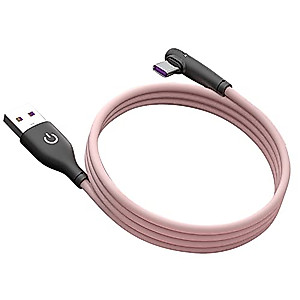 BGNTBUK Do Not Bend 1m 3A Silicone Data Cable Mobile Phone Color Fast Charging Line Liquid Soft Plastic Flash Charging Cable Suitable for Type C Interface Charging Cord Pack