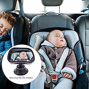 Baby Car Mirror for Rear View Shatterproof Baby Backseat Mirror with Suction Cup 360¡ã Adjustable Safety Car Seat Mirror for Back Seat Rear Facing Infant Clear Wide Vision Rear Facing Car Seat Mirror