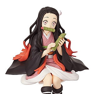 FOUONTOS Nezuko Kamado Ghost Slayer Figure Eat Rice Balls Series Action Figure Toys Collection Desk Decor Collection Toy (Onigiri Nezuko)