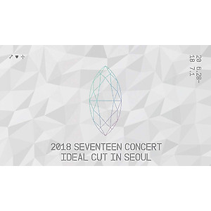 GENIE MUSIC Seventeen - 2018 Seventeen Concert Ideal Cut in Seoul DVD 3Discs+152p Photobook+On Pack Poster+1Sticker+1Photocard+Double Side Extra Photocards Set