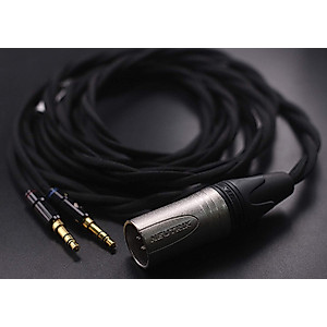 KK Cable HH-V HiFi Compatible Audio Upgrade Cable Replacement for T1 II, T5, Headphones, 4-pin XLR Male Plug. Audio Upgrade Cable. HH-V (1.5M(4.9FT))