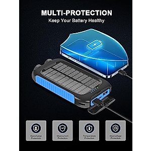 𝟮𝟬𝟮4 𝙐𝙥𝙜𝙧𝙖𝙙𝙚 Solar Power Bank -38800mAh Waterproof Portable Solar Phone Charger with LED Flashlight/Fast Charge USB C External Backup Battery Pack for All Cell Phones & Electronic Devices
