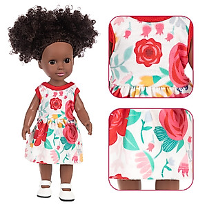 14.5 Inch Black Dolls and Black Baby Doll Clothes Accessories