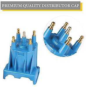 Ignition Tune Up Kit with Distributor Cap and Rotor and Spark Plug Wires Set Replacement for 3.0L 4cyl MerCruiser Engines Made by GM with Delco EST Ignition Systems - Replace 811635Q2, 816761Q14