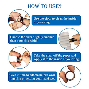 Ring Size Adjuster for Loose Rings Women 57pcs Invisible Transparent Ring Sizer Reducer Spacer Men Ring Fitter