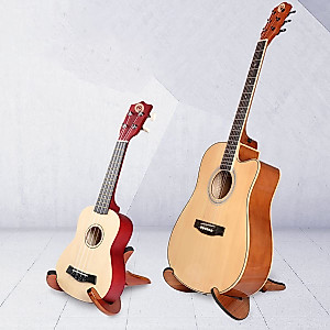 Wood Ukulele Stand,Instrument Stand,Folding Portable Stand for Mandolins&Violins&Banjo,Perfect stability for the smaller Music Instrument
