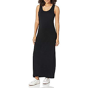 Amazon Essentials Women's Tank Waisted Maxi Dress (Available in Plus Size), Black, 3X