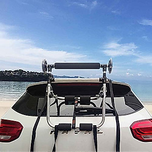 HUIMENG Kayak Roller - Load Assist Prevent Sideslip with Adjustable Tightness and Angle Boat for Mounting Kayaks Canoes to Car TopsCrossbarsRoof Racks or Roof Pads,Load 220lbs, silver