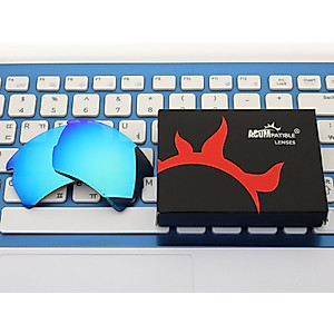 ACOMPATIBLE 4 Pair Replacement Polarized Lenses for Oakley Flak 2.0 XL Sunglasses OO9188 Pack P7…