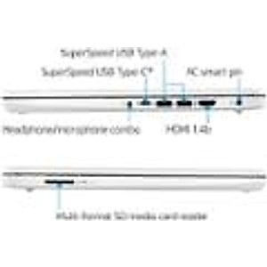 HP Laptop, Newest 14" Ultral Light Laptop for Students and Business, Intel Celeron N4120, 16GB RAM, 192GB Storage(64GB eMMC+128GB Micro SD), WiFi, Bluetooth, HDMI, Webcam, USB-A&C, Win11 S-White