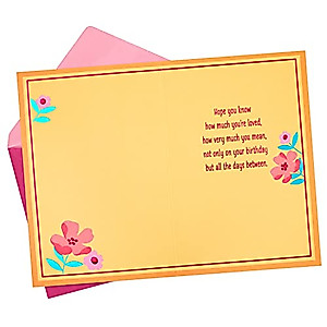 Hallmark Birthday Card for Mom (Gemstone Flowers)