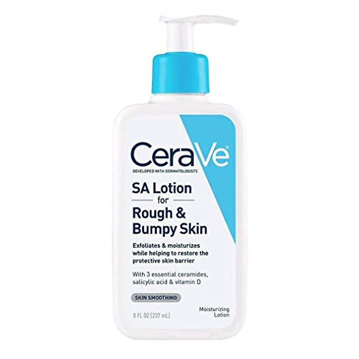 CeraVe SA Skin Care for Rough and Bumpy Skin Bundle - SA Body Wash (10 fl oz) and SA Moisturizing Lotion (8 fl oz) - Skin Smoothing Formula with Salicylic Acid