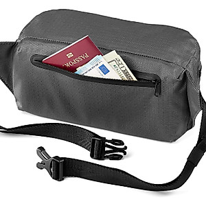 Skog Å Kust FannySåk Airtight & Waterproof Floating Waist Bag | for Kayaking, Rafting, Boating, Swimming, Camping, Hiking, Beach, Fishing | Grey