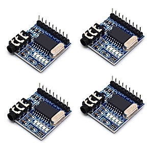 Rakstore 4Pcs MT8870 DTMF Voice Decoding Module Phone Module Speech Decoding Voice Board Module LED Indicators with Pins