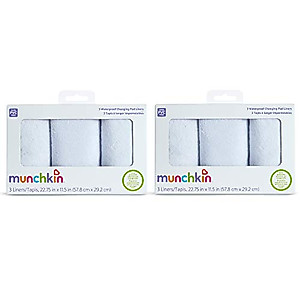 Munchkin® Waterproof Changing Pad Liners, 6 Count