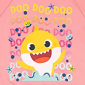 Pinkfong Baby Shark Toddler Girls Graphic T-Shirt Tank Top Leggings Dolphin Shorts 4 Piece Outfit Set 2T