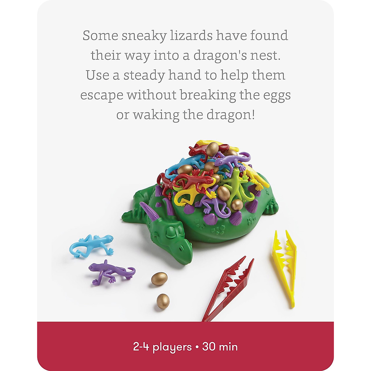 SimplyFun Dreaming Dragon - A Game for Kids Based on Steady Hands, Concentration, and A Little Luck - 2 to 4 Players - Kids Game Ages 6 & Up