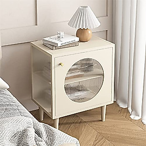 HIGOH Bedside Table Side Table Bedroom and Living Room Display Frame Nightstand Side Table Bedroom Storage Nightstand