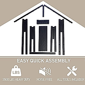 Oliway Full Bed Frame, 18 Inch Tall Metal Platform Bed Frame, Heavy Duty 3500lbs Steel Slat Support, Easy Assembly, Noise Free, No Box Spring Needed, Mattress Foundation, Underbed Storage Space