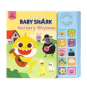 Baby Shark Nursery Rhymes 10 Button Sound Book| Learning & Education Toys | Interactive Baby Books for Toddlers 1-3 | Gifts for Boys & Girls