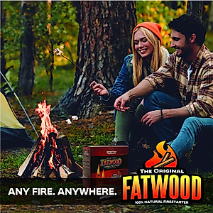 Betterwood 10 Pound Fatwood Natural Pine Firestarter 1 Pack for Campfire, BBQ, or Pellet Stove, Non Toxic and Water Repellent
