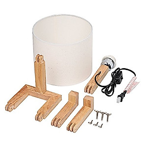 HAITRAL Bedroom Table Lamp - Fun Desk Lamps with Wooden Base Unique Table Lamps for Kids Room, Living Room, Bedroom, Office, Reading Room