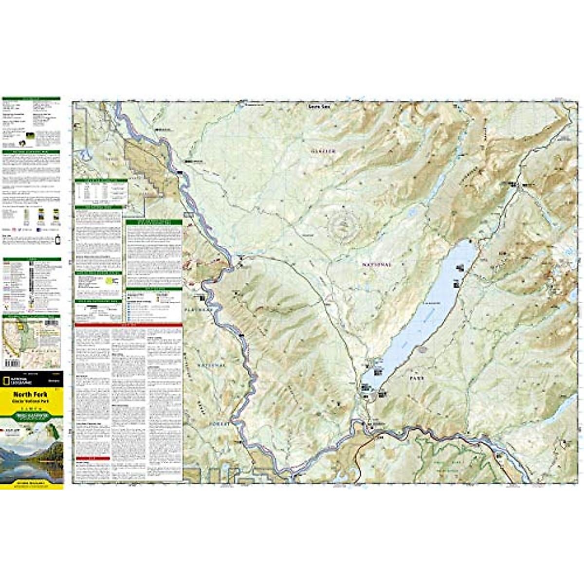 North Fork: Glacier National Park Map (National Geographic Trails Illustrated Map, 313)
