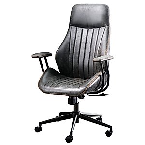 XIZZI Ergonomic Chair Office Computer Chair Executive High Back Home Office Desk Chairs with Armrest Lumbar Support (Dark Grey)