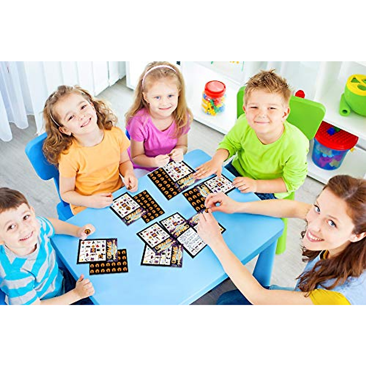 FaCraft Halloween Bingo Games for Kids,26 Player Bingo Game Card for Halloween Party Game Halloween School Classroom Crafts