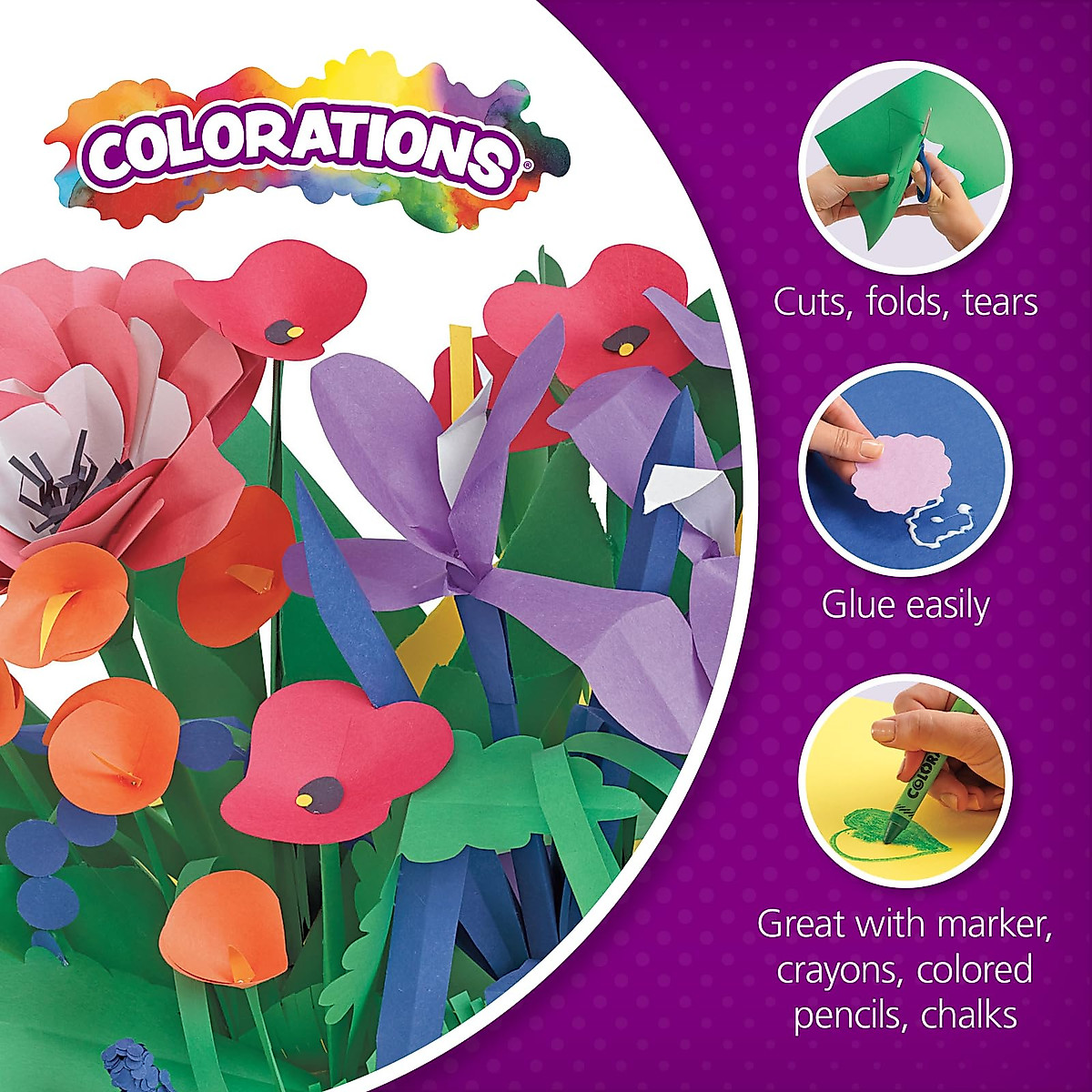 Colorations Construction Paper,Sky Blue,9 inches x 12 inches,200 Sheets,Heavyweight Construction Paper,Crafts,Art,Kids Art,Painting,Coloring,Drawing,Creating,Paper,Art Project,All Purpose