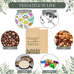 Maitys 101 Pcs Bridal Shower Favors for Guests Wedding Wooden Sign 100 Bridal Shower Seed Packet Self Adhesive Seed Packets for Wedding Party Favors