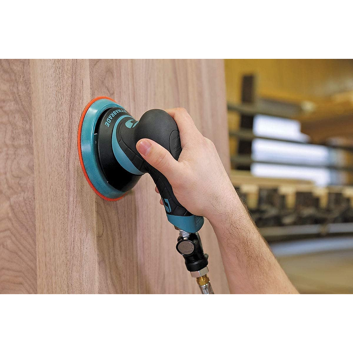 Dynabrade (X52H) Dynorbital Extreme 5" (127 mm) Diameter Random Orbital Sander, Non-Vacuum, Hook-Face Pad Face | Proportionate 3/32" (2.5 mm) Diameter Orbit | 12000 RPM Pneumatic Motor