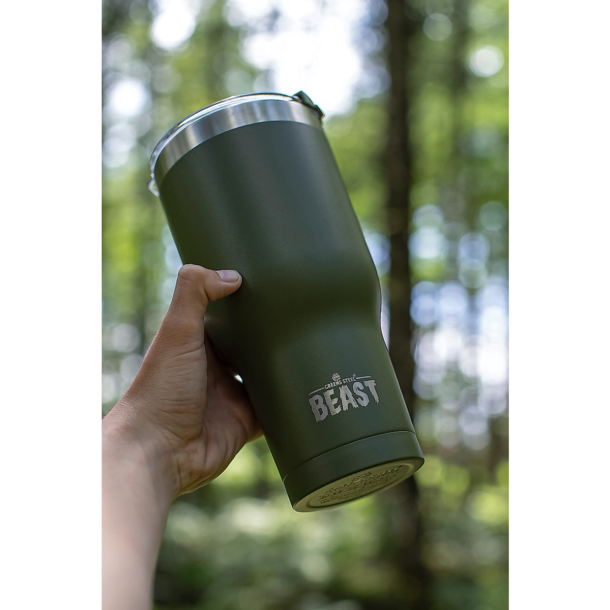 Beast 30 oz Tumbler Stainless Steel Vacuum Insulated Coffee Ice Cup Double Wall Travel Flask (Army Green)