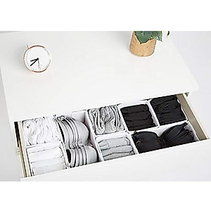 12pcs White Large Drawer Organizer Drawer Organizers for Clothing Wardrobe Clothes Organizer Underwear Organizer Dresser Drawer Organizers Underwear Drawer Organizer Clothes