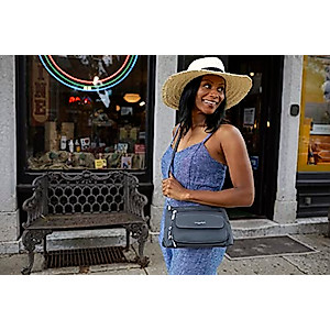 Baggallini womens Original RFID Everyday Crossbody Bag, Black, One Size US