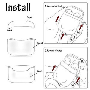 Airpods Pro Case - YOMPLOW Hawaii Palm Leaf Protective Hard Case Cover Skin Portable & Shockproof Women Girls with Keychain for Apple Airpods Pro Charging Case - Palm Leaf