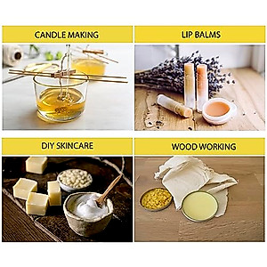 Beesworks Beeswax Pellets, Yellow, 1lb-Cosmetic Grade-Triple Filtered Beeswax (1)