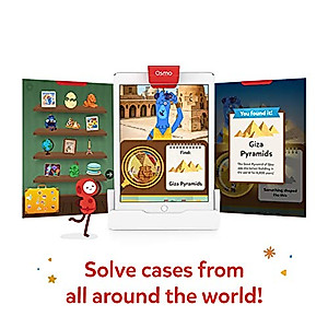 Osmo - Detective Agency - Ages 5-12 - Solve Global Mysteries - Educational Learning Games - STEM Toy - Gifts for Kids, Boy & Girl - Ages 5 6 7 8 9 10 11 12-For iPad or Fire Tablet (Osmo Base Required)