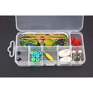 RemeeHi DIY Fingerboard with Nuts Trucks Tool Kit Basic Bearing Wheels Packaged in Box