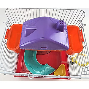 Small Hamster Rodent Cage Habitat Playhouse Gerbil Mouse Mice + Accessories New