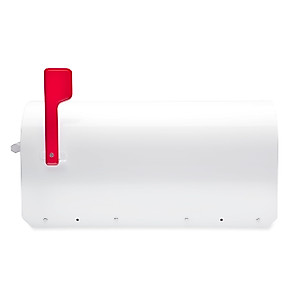 Architectural Mailboxes 5560W-R-10 Sequoia Postmount Mailbox, Large, White, 20. 79 in. x 8. 03 in. x 9. 72 in.