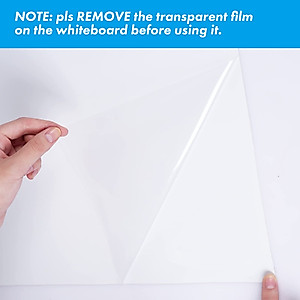 HAMIGAR White Board Dry Erase, White Board Stick on Wall, Dry Erase Board Sticker for Wall, White Board Paper, Sticky White Board for Wall, Peel and Stick Wallpaper Homeworking Office 17.5 x 78.7 Inch