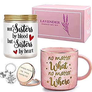 Birthday Gifts for Women, Scented Candles & Coffee Mug Best Friends Gift Box Basket Gifts Set for Women Mom Sister Wife Female Coworke, Personalized Birthday Thank You Gifts Christmas Gifts for Her