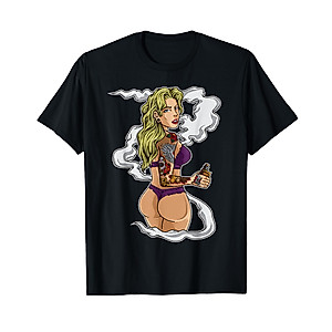 Tattooed Vaping Girl | E-Cigarette | E-Cig Vape T-Shirt