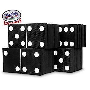 Mɑtty's Toy Stop Deluxe Giant 7" EVA Foam Dominoes Double Six, 28 Piece Set