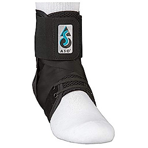 Med Spec ASO Ankle Stabilizer Orthosis Speed Lacer, Black, Large